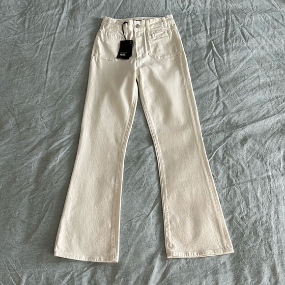 PAIGE | Jeans | Nwt Paige Claudine Ecru 23 | Poshmark